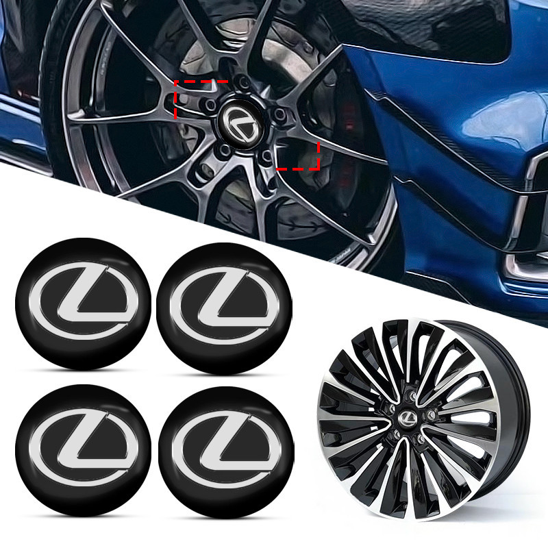 4Pcs 56mm Car Wheel Center Hub Cap Badge Emblem Decal Wheel Sticker For ...