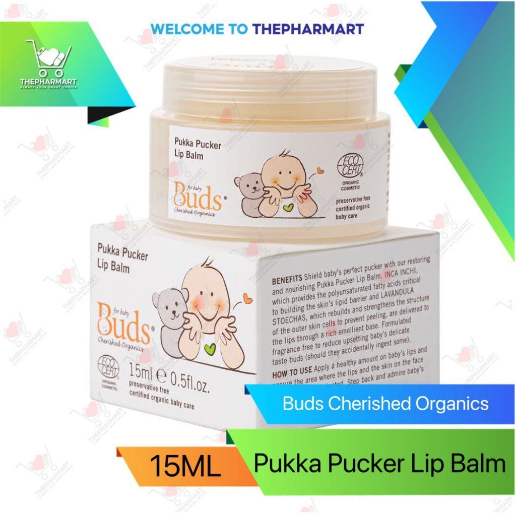 Buds Cherished Organics Pukka Pucker Lip Balm (15ml) | Shopee Malaysia