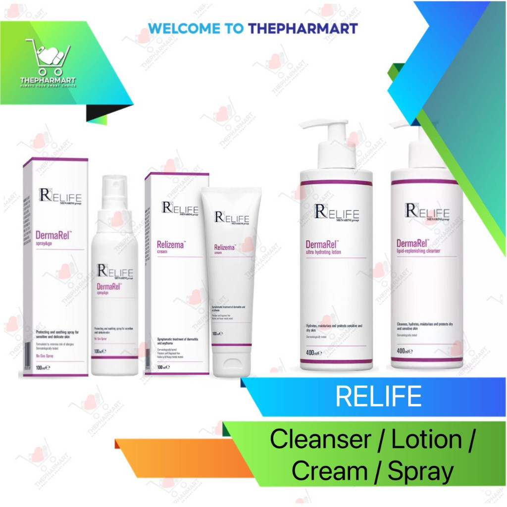 RELIFE DermaRel Ultra Hydrating Lotion / Lipid Replenish Cleanser ...