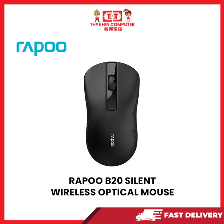 RAPOO B20 SILENT WIRLESS OPTICAL MOUSE | Shopee Malaysia