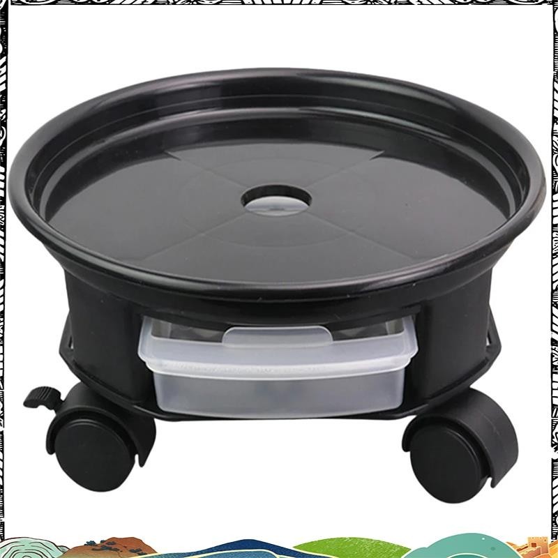 Round Flower Pot Trays Removable Universal Bottom Wheel Foundation ...