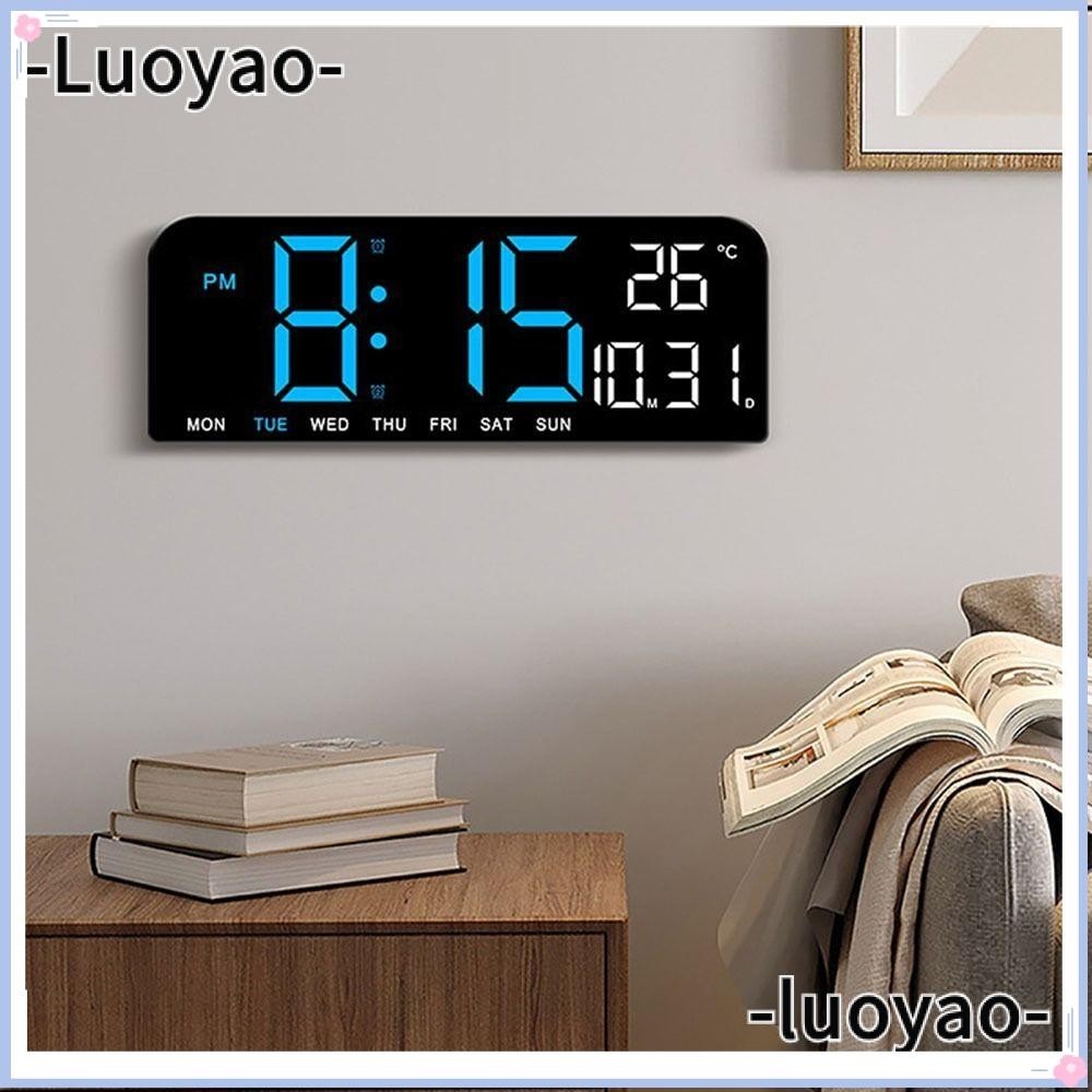 LUOYAO1 Electronic Wall Clock, Wall-mounted Multi-functional Digital ...