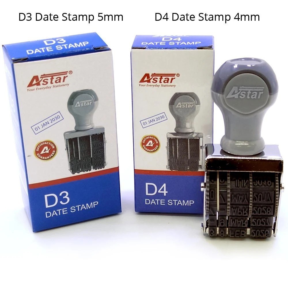 ASTAR DATE STAMP D3-5MM / D4-4MM | Shopee Malaysia