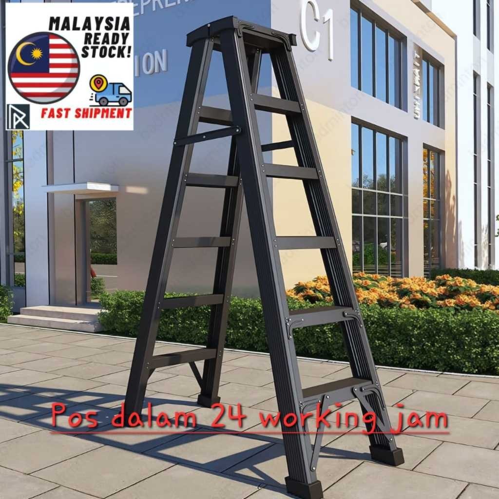 Tangga Teleskopik Aluminum Alloy Reinforced Double Sided Ladder ...