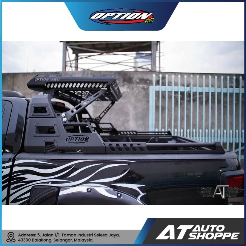 OPTION ROLL BAR V1 WITH ROOF RACK FOR FORD RANGER T6 T7 T8 RAPTOR ...
