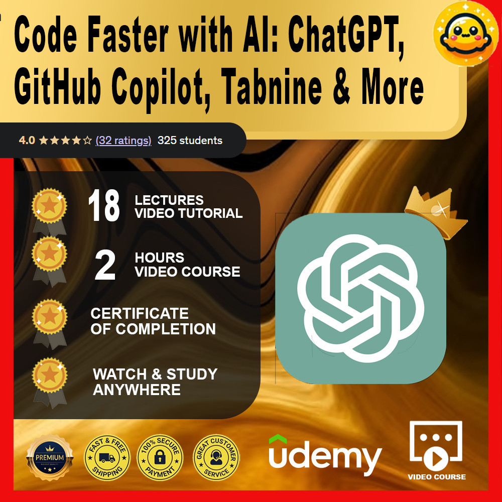 [Video Course] Code Faster with AI: ChatGPT, GitHub Copilot, Tabnine & More | Shopee Malaysia