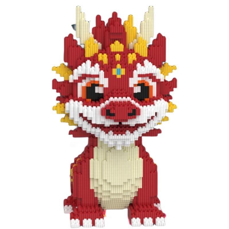 2024Dragon Year Assembled Building Blocks Compatible with Lego Building ...