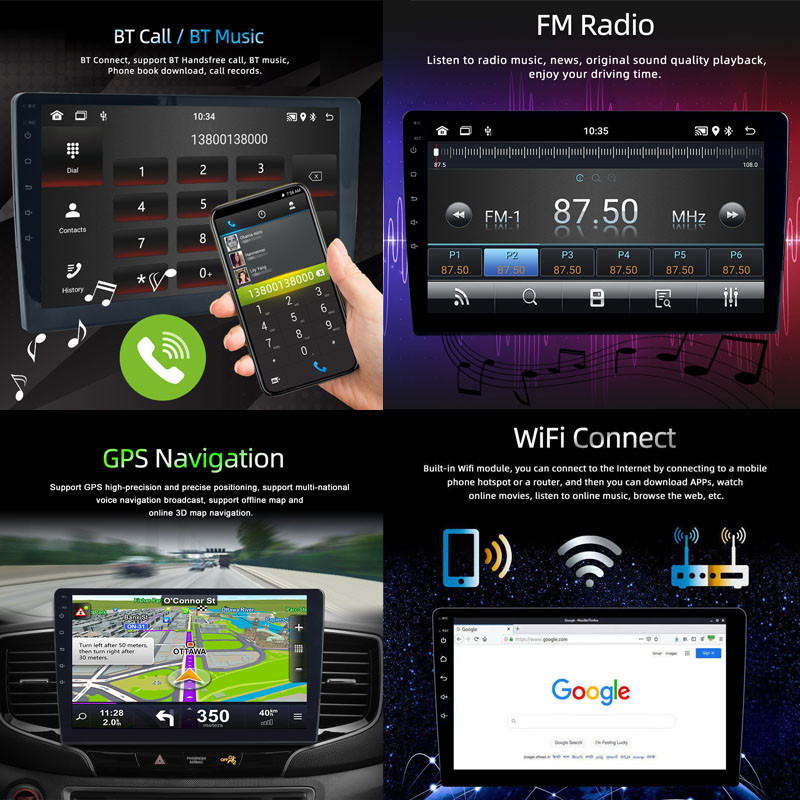 Android 15 (QLED 1280*720P) 8Core 8G+128G Android Car Player with 360 ...