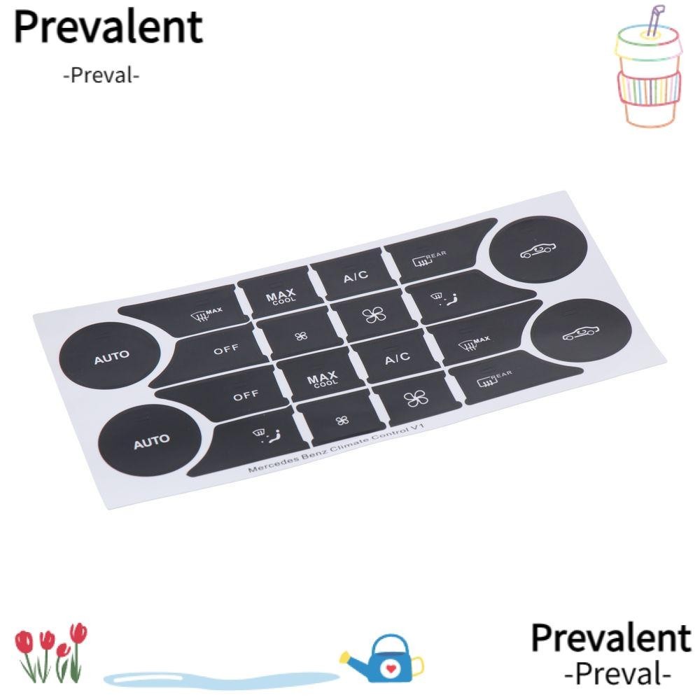 PREVAL Control Button Repair Sticker, Repair sticker Black Car AC ...