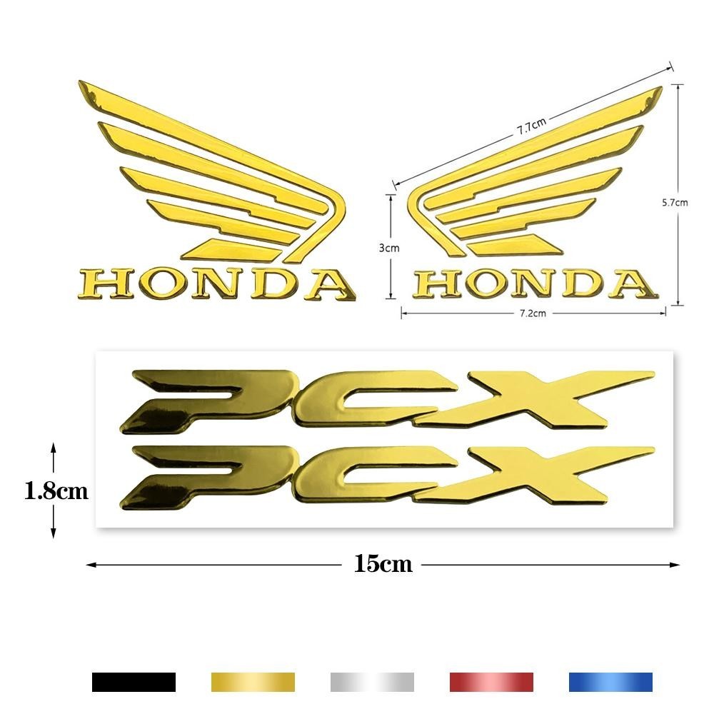 3D Honda PCX Motorcycle Badge Decal Sticker Fender Tank Pad Logo Decals ...