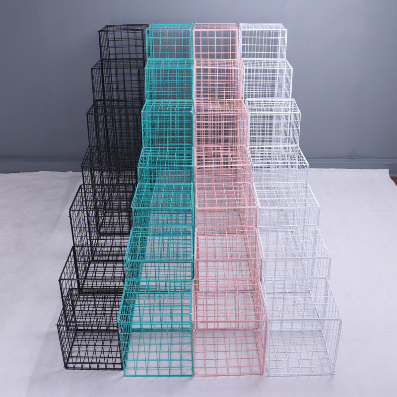 Mesh Grid Barbed Wire Mesh Supermarket Hanging Mesh Shelf White Iron ...
