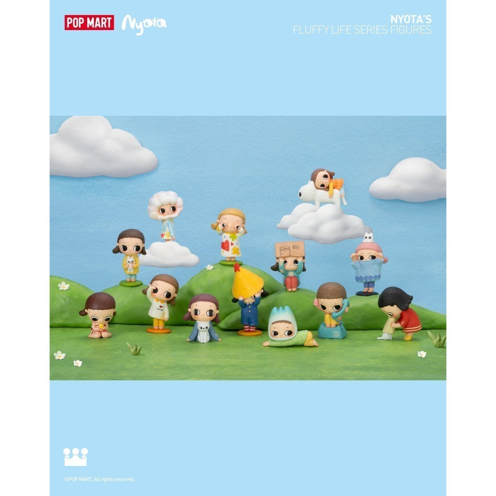 Choose The Body POP MART Nyota Fluffy life Series Box Set Random ...