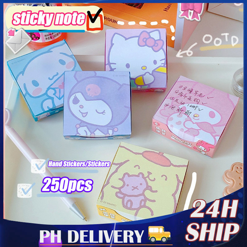 Sanrio Sticky Notes waterproof thickened stickers back card sticky ...