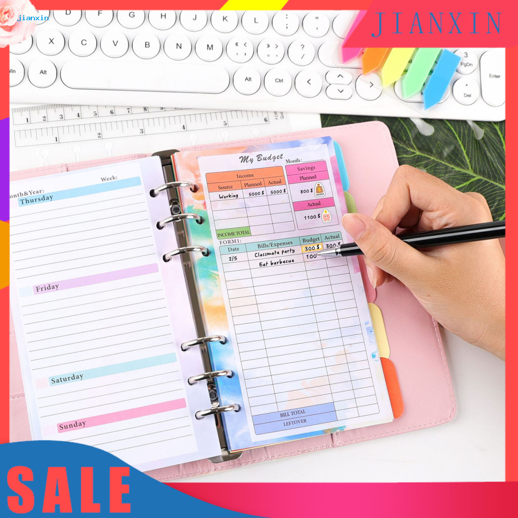 A6 Binder Monthly Calendar Refill A6 Budget Planner Replacement ...