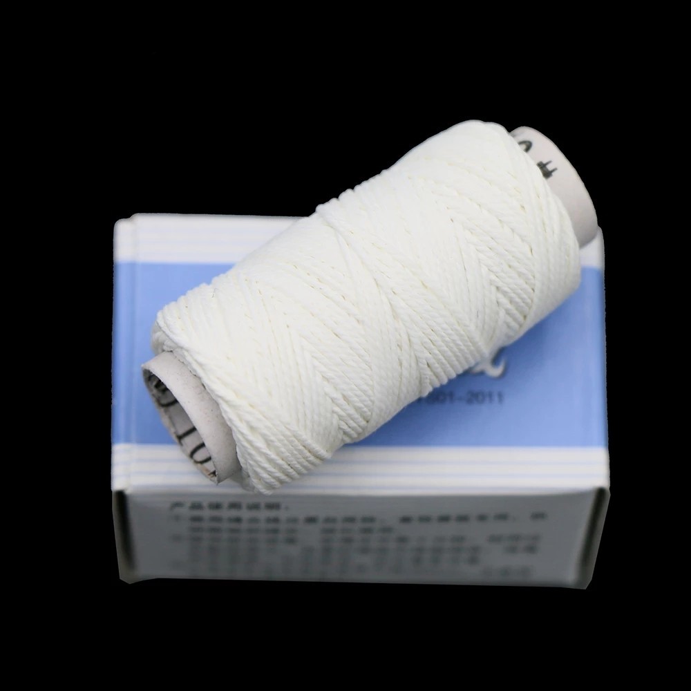 1 Roll Suture Needles Curve Surgical Niddle with Thread for Pig Cattle ...