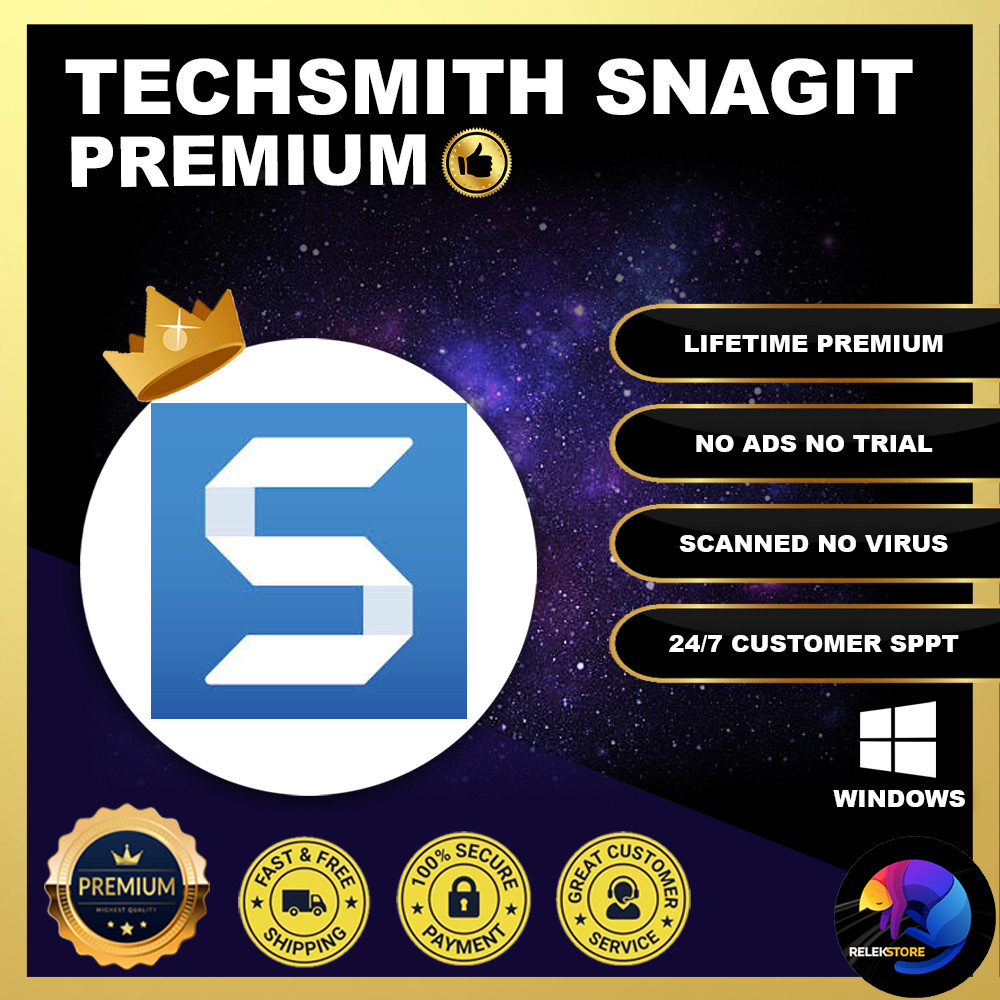 TECHSMITH SNAGIT ⭐ Full Version ⭐ Windows PC Software | Lifetime ...