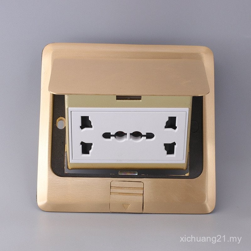 British Style 13A Ground Plug/Multifunctional Three-Hole Computer Floor ...