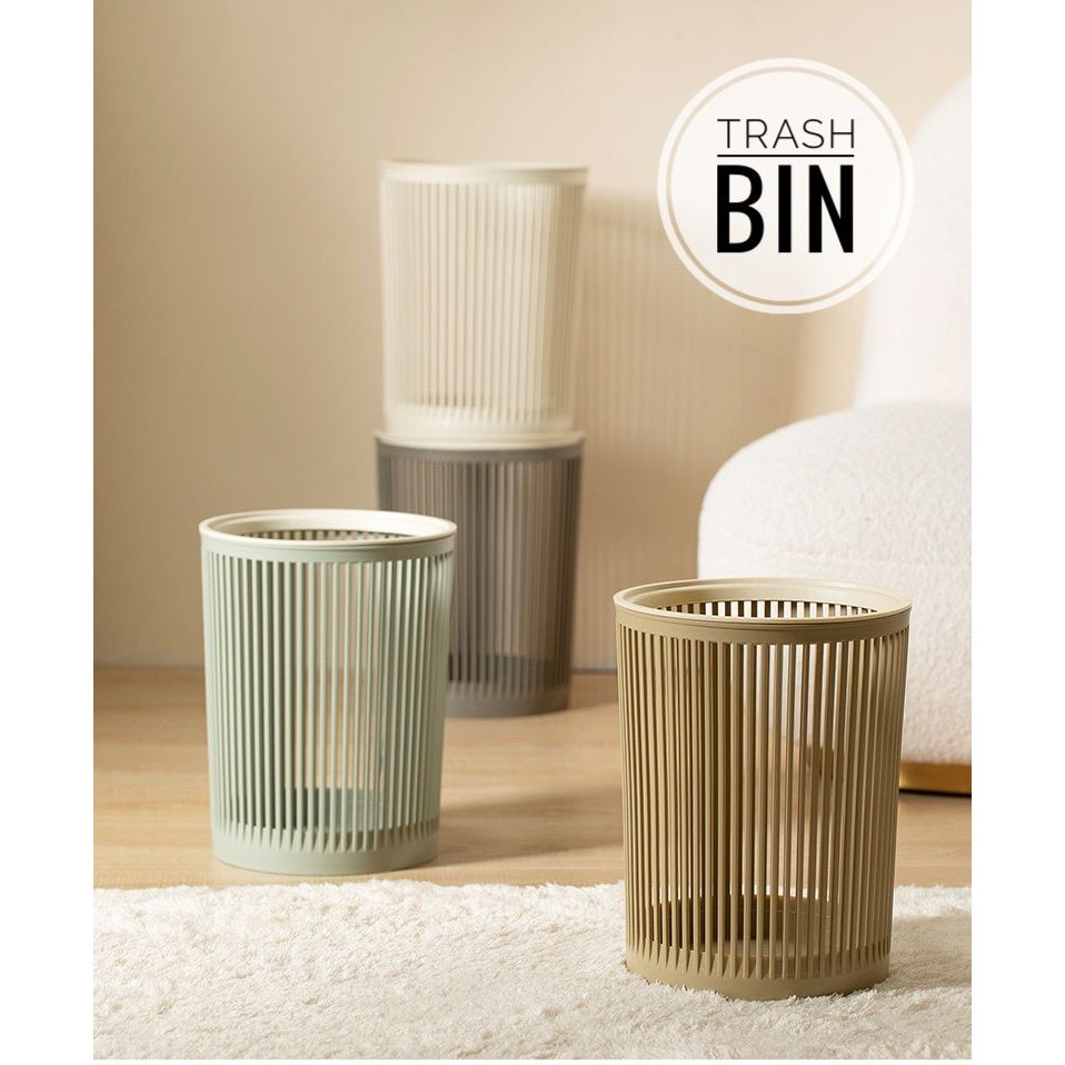 Hollow Design Dustbin Trash Can Rubbish Bin Dustbin Kitchen Tong Sampah ...