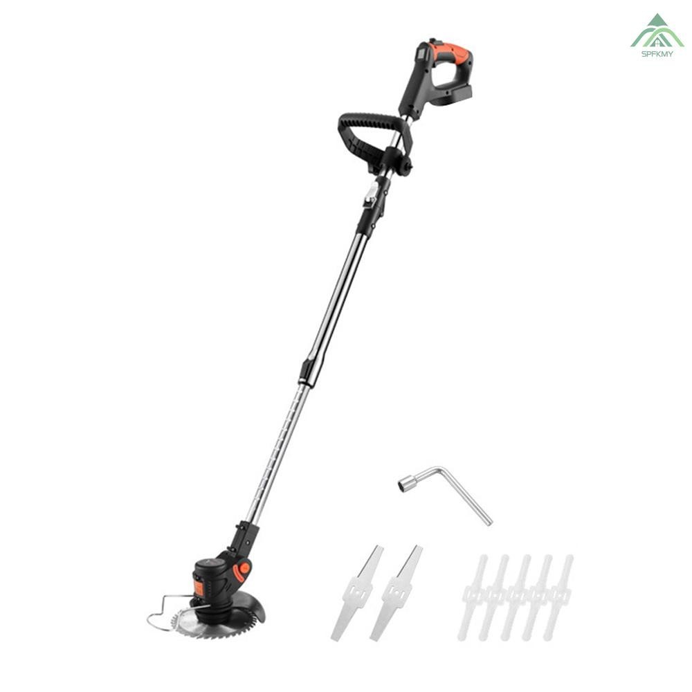 Household LED Digital Display Electric Lawn Mower Portable Cordless ...