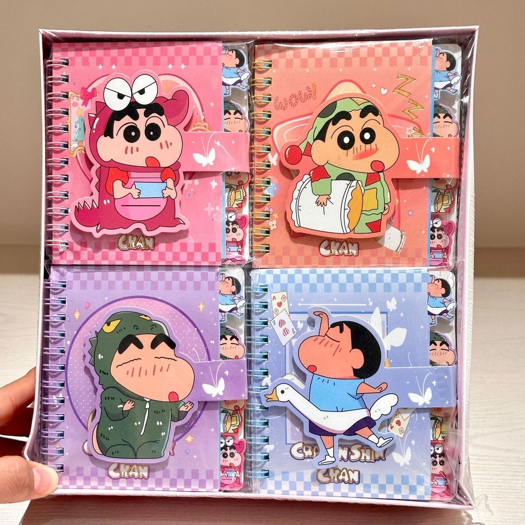 [99% Praise Rate] Crayon Shin-Chan A7 Coil Book Velcro Notebook High ...