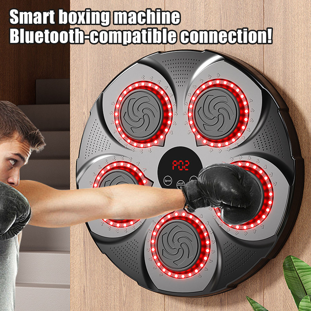 PHO- Music Boxing Machine with Gloves Wall Mounted Bluetooth-compatible ...