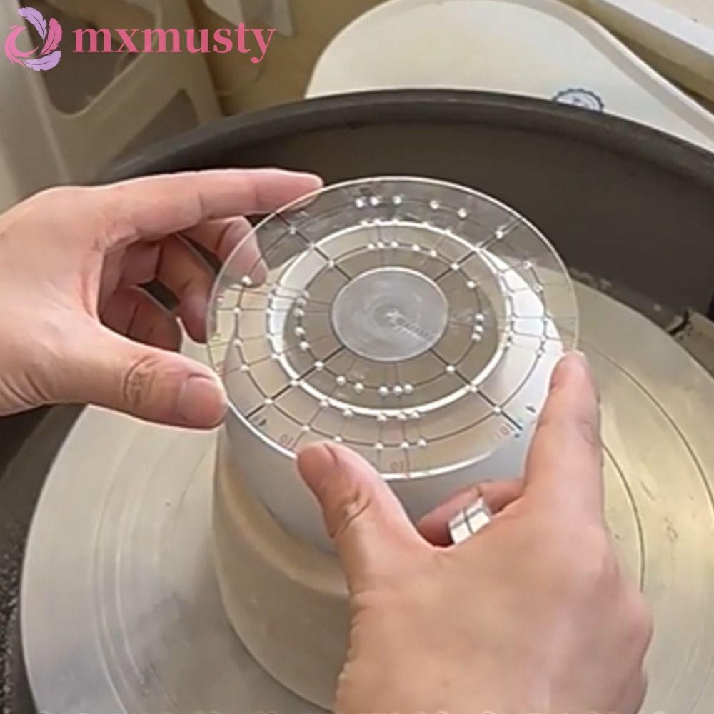 MXMUSTY Pottery Wheel Ruler, DIY Tool Acrylic Pottery Circular Divider ...