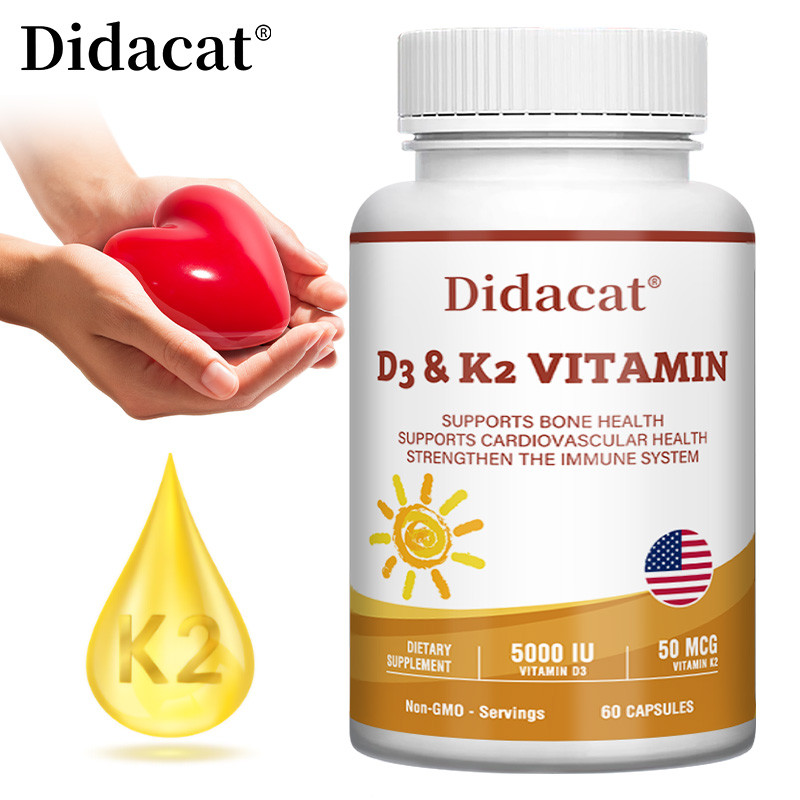 Didacat D3 & K2 Vitamin Supplement Supports Calcium and Phosphorus ...