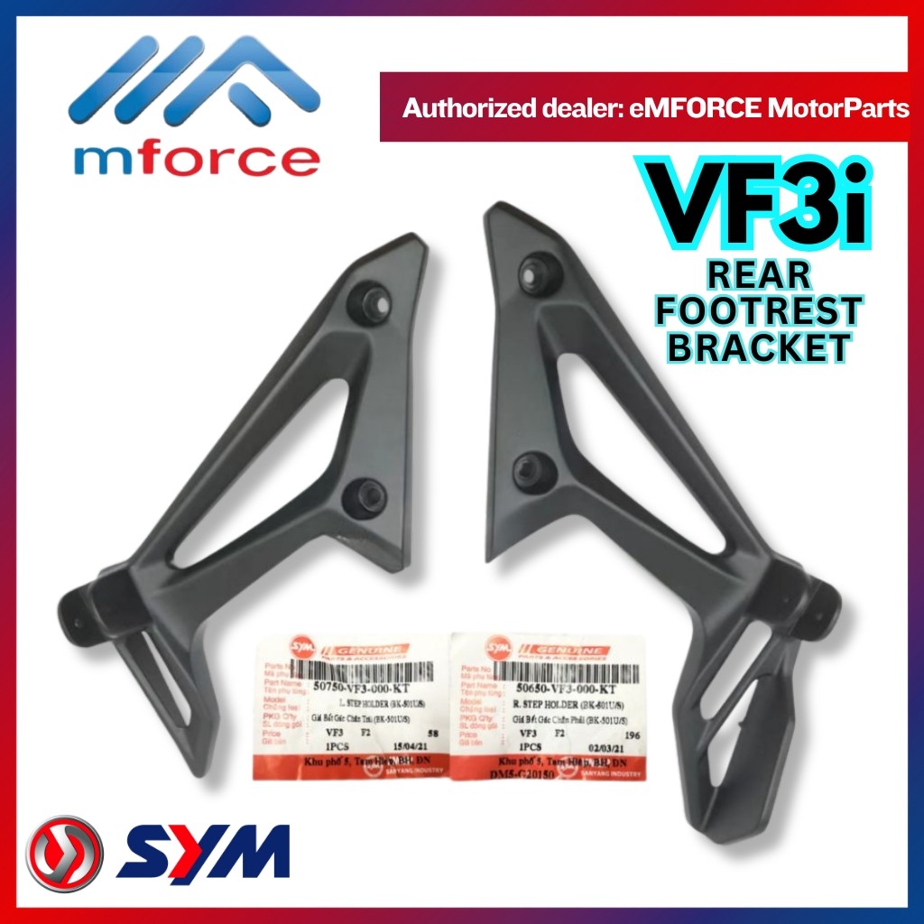 SYM VF3 VF3i REAR FOOT REST BRACKET LEFT KIRI RIGHT KANAN STEP HOLDER ...