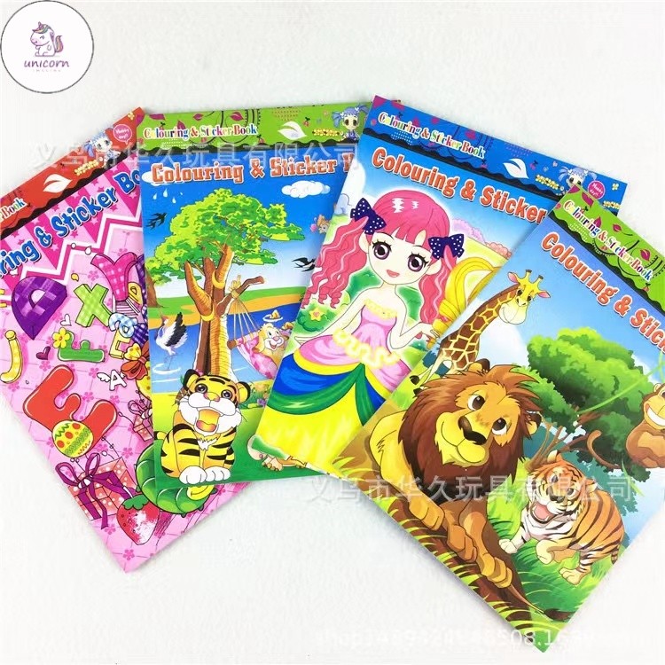 UN Coloring Book Children DIY Coloring Painting Book Cartoon Hand ...