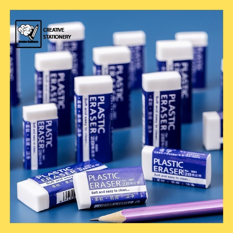 Plastic Eraser School Eraser Soft Clean and Dust Free / Rubber ...