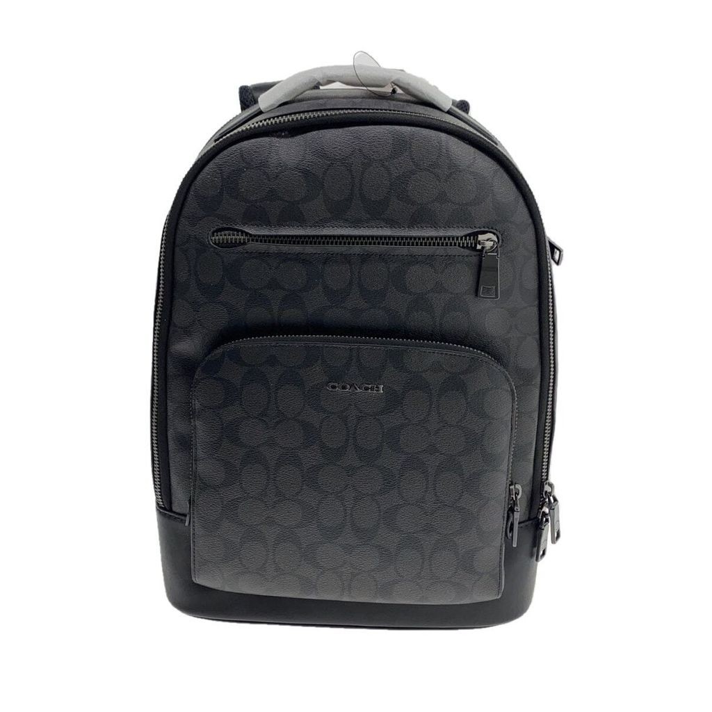 COACH Backpack Ethan Signature Tagged Rucksack PVC Grey Monogram CL962 ...