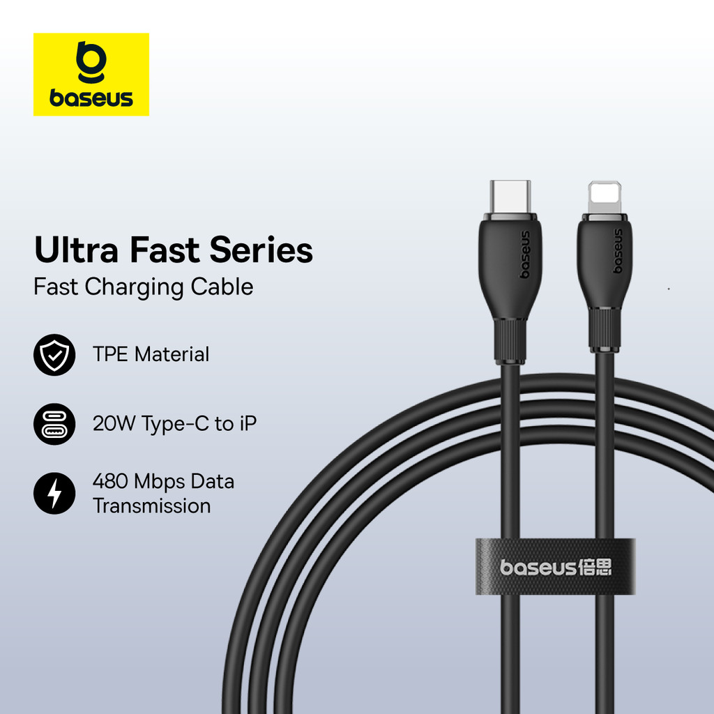 Baseus Ultra-Fast Series 20W Fast Charging Cable Type-C To iP Fast ...