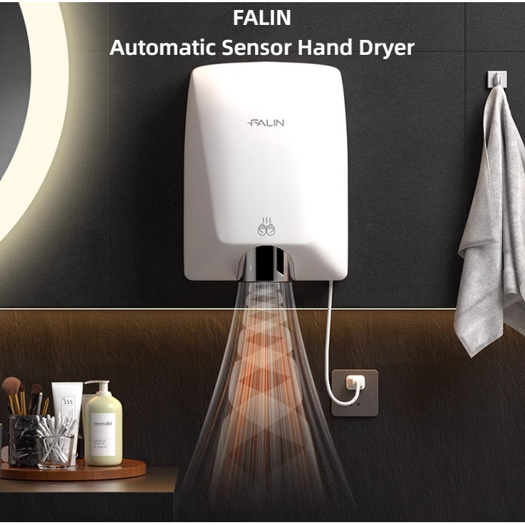 Falin Automatic Induction Hand Dryer Sensor Hands Dryer Household ...