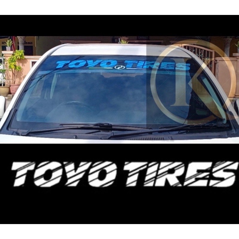 K263# TOYO TIRES Windshield Decal Stickers High Quality Car Sticker ...