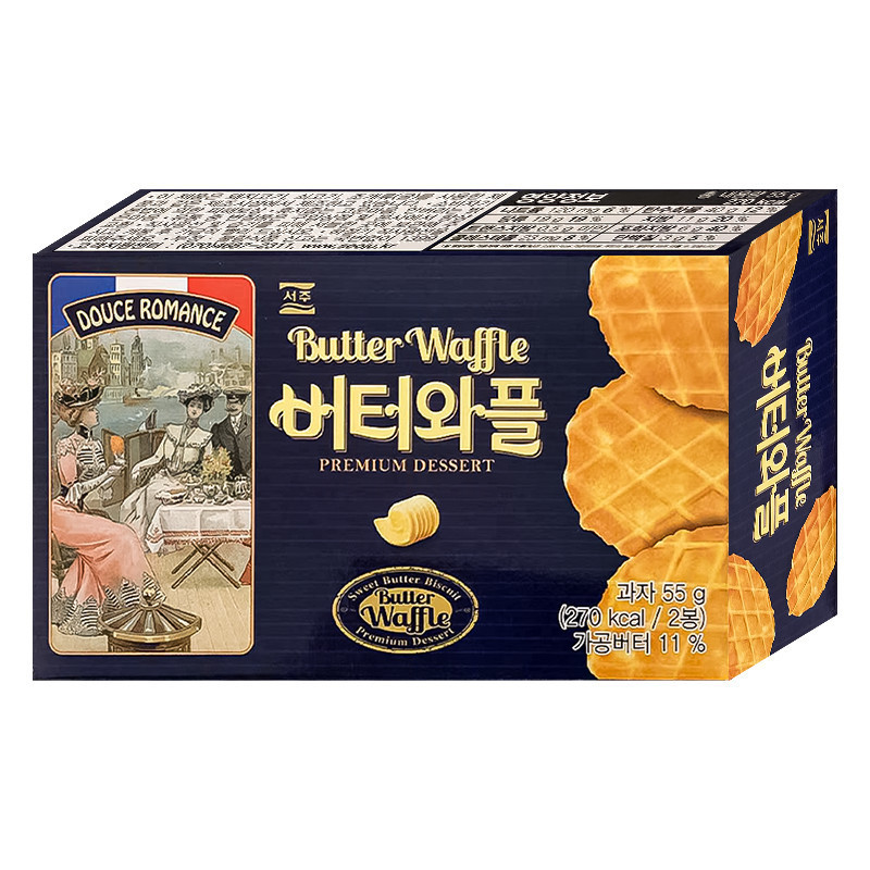 Seoju Biscuits% Snacks Waffle Butter Korean Crispy Snacks Snacks Waffle ...