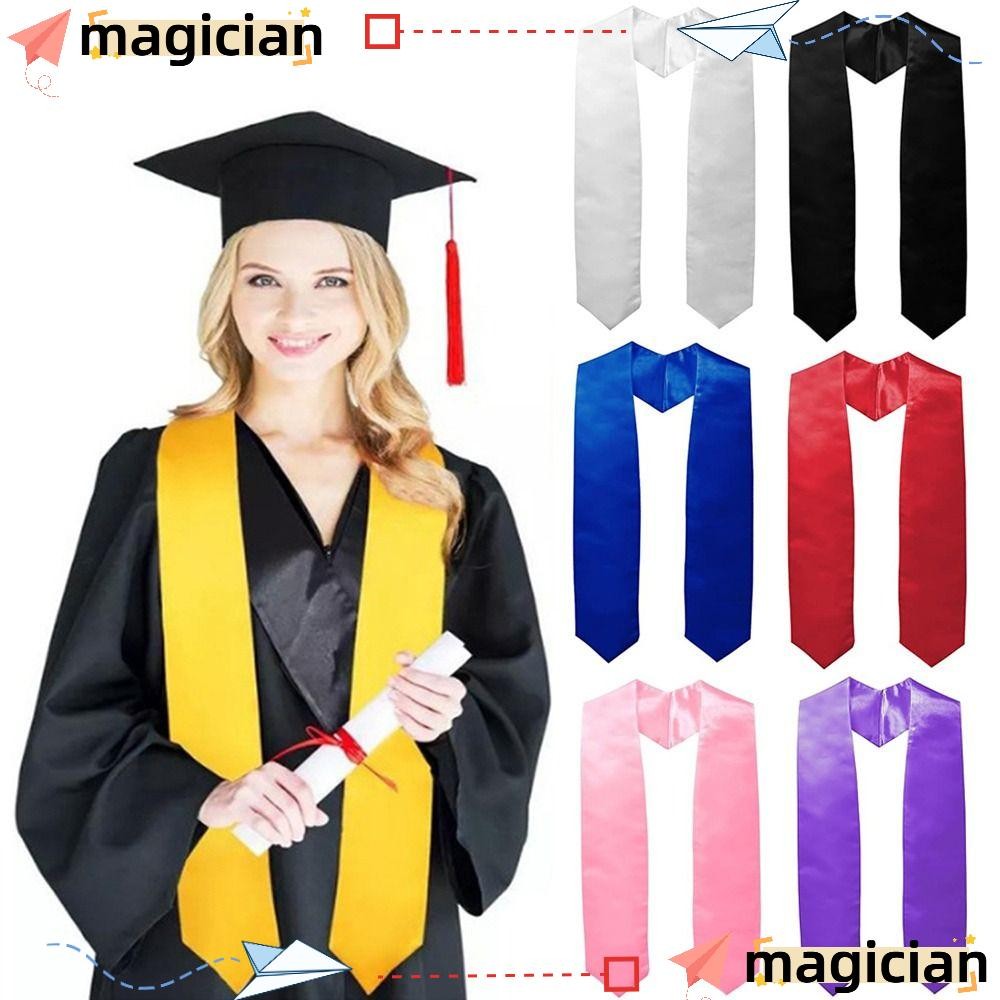 MAGIC Graduation Stole Sash, Solid Color Unisex Honor Stole, Satin ...