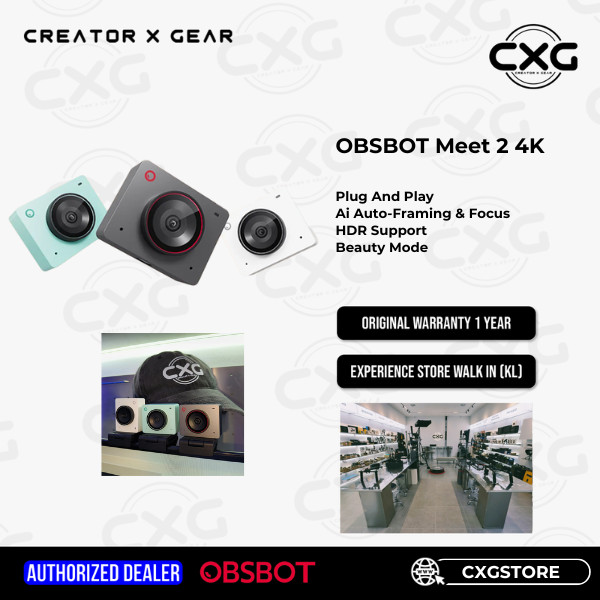 RAYA Sales OBSBOT Meet 2 4K / Meet SE 1080p Webcam AI-Powered Face ...