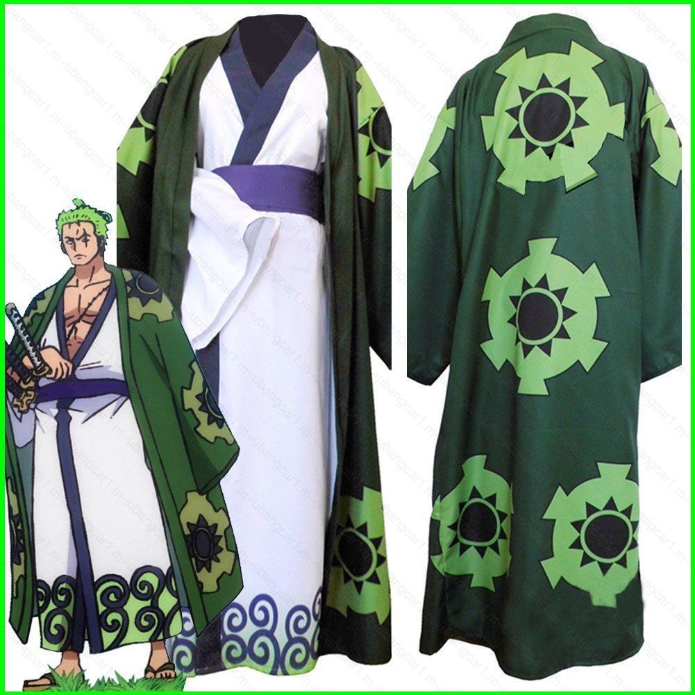 YU1 One Piece Roronoa Zoro cloak cosplay cloth Halloween party costume ...