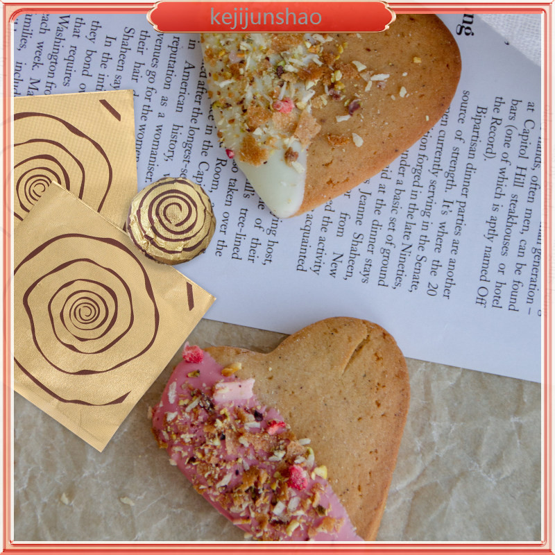 100 Pcs Caramel Chocolate Bar Bars Candy Wrapping Paper Aluminum ...