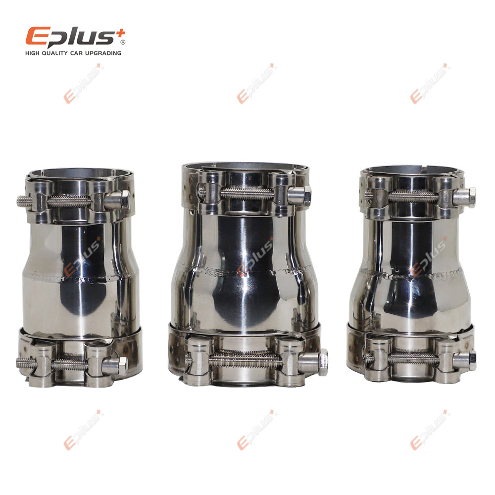 Universal Stainless Steel Reducer Adapter Motorcycle Car Exhaust Pipe ...