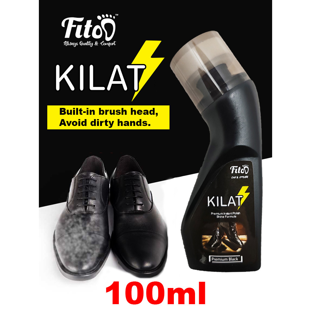 Fitoo KILAT Shoe Wax Premium Instant Polish Shine Formula 100ML 70-KILAT Yuppies Glo King Shoe ...