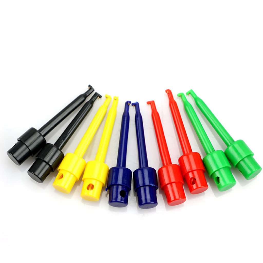 10pcs New Lead Wire Kit Test Hook Clip Grabber Test Probe SMT/SMD For ...