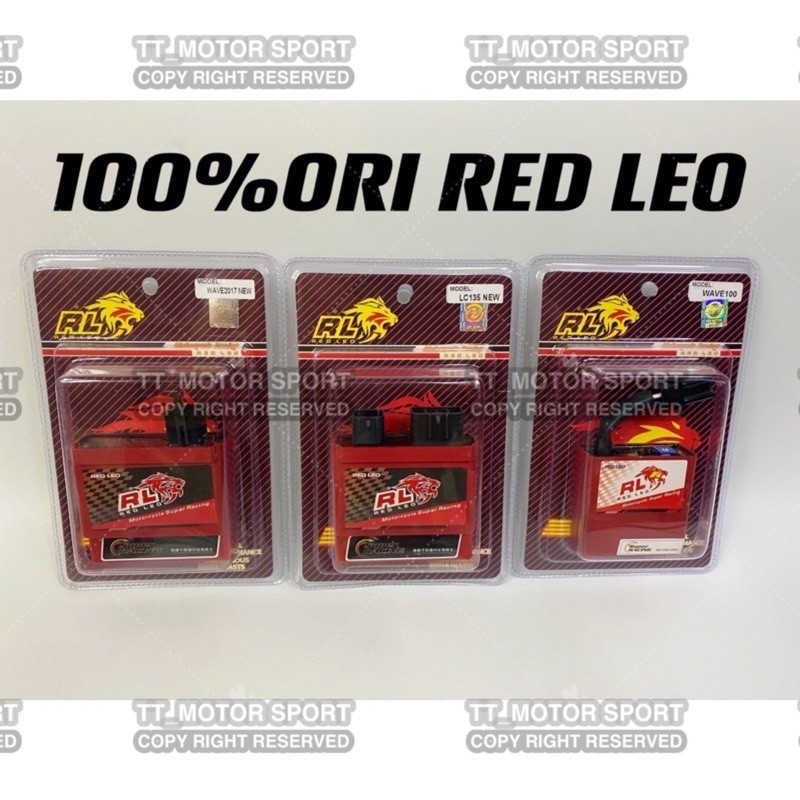 100% RED LEO CDI RACING LC135 V1-V7 EX5 Wave100 Wave110 Dash110 EX5 110 ...