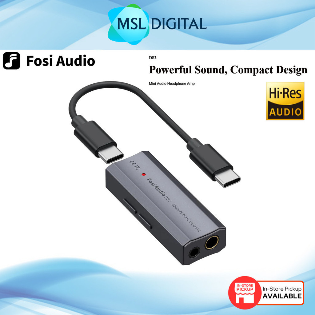 Fosi Audio DS2 Mini Audio Headphone Amp | Input Type-C / USB-A ...