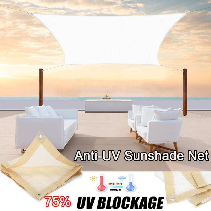 【COD】Anti-UV Sunshade Net White Outdoor Garden Farm Sunscreen Sunblock ...