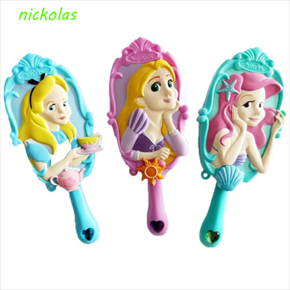 NICKOLAS Air Cushion Comb, Cartoon 3D Mermaid Princess Combs, Makeups ...
