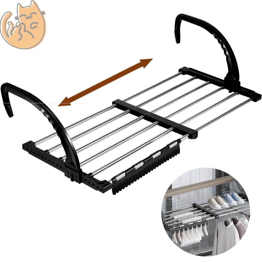 Radiator Clothes Airer Foldable Radiator Drying Rack 42-72CM Extendable ...