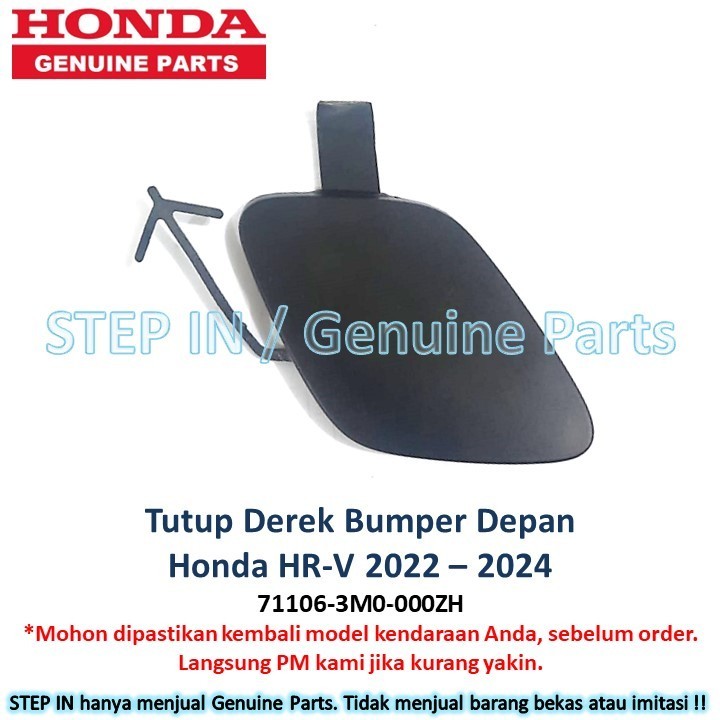 Close The Crane cover towing front bumper Honda HRV HR-V 2022 2023 2024 ...