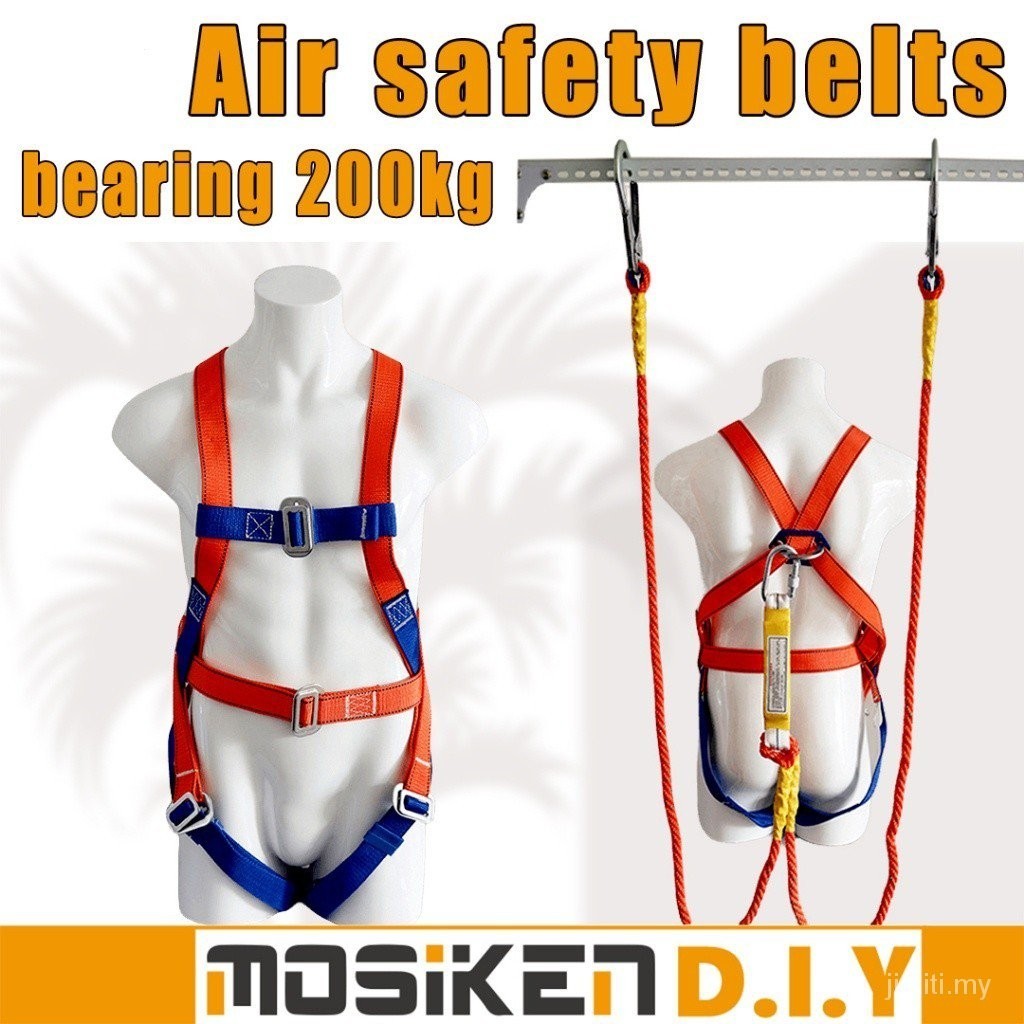 【In stock】Mosiken Safety Belt Full Body Harness Fall Protection Absorber Parachute Type ...
