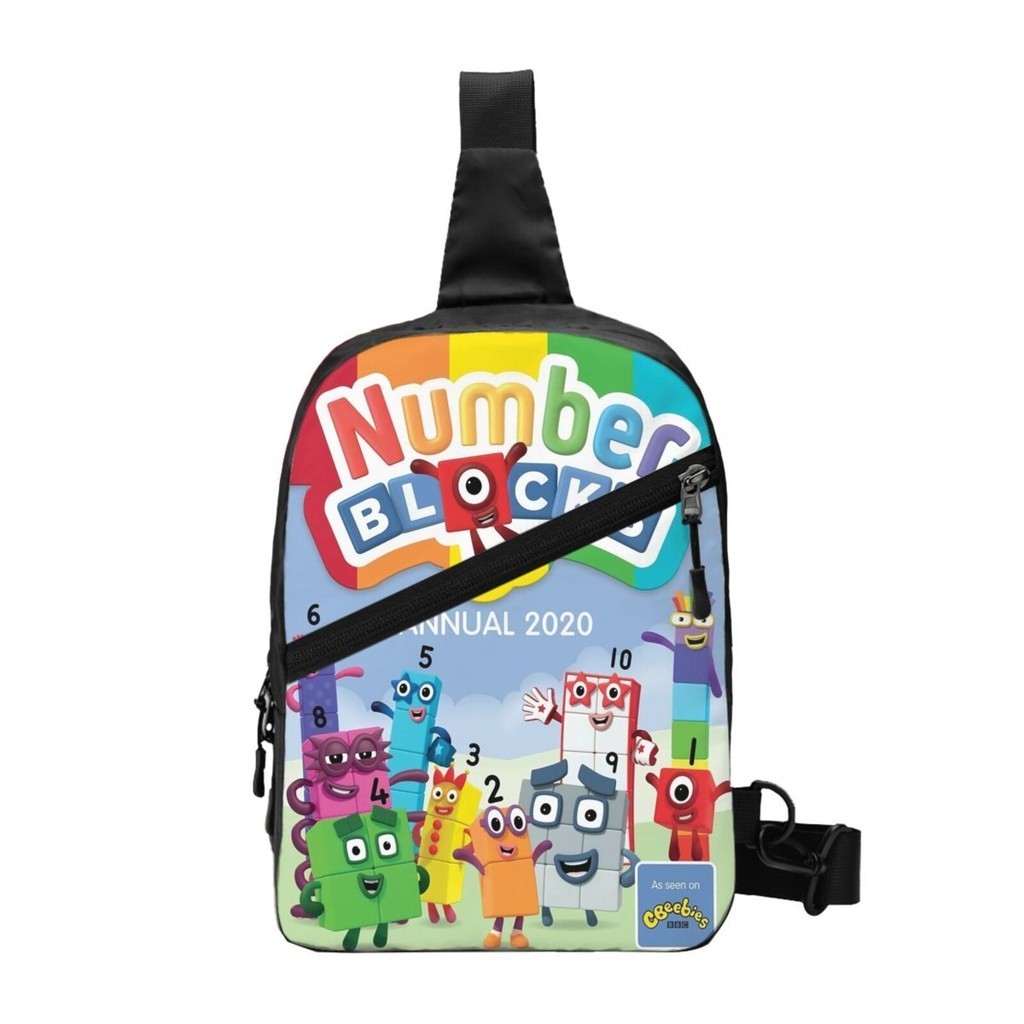Numberblocks Unisex waterproof Anti-theft Multifunction Crossbody Bag ...